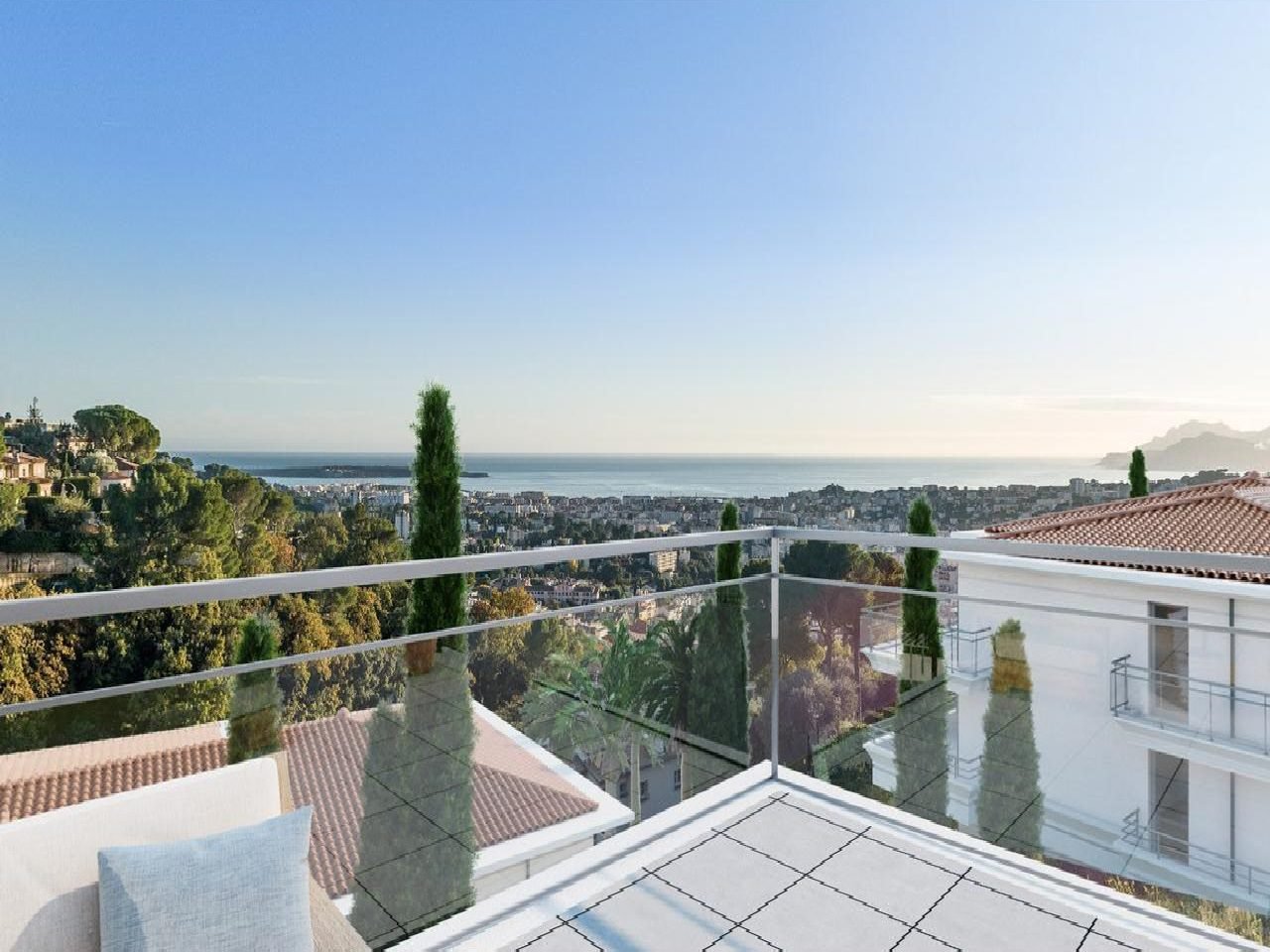 Cannes 5 pièces Villa sur le toit Luxe avec vue mer a vendre programme ...